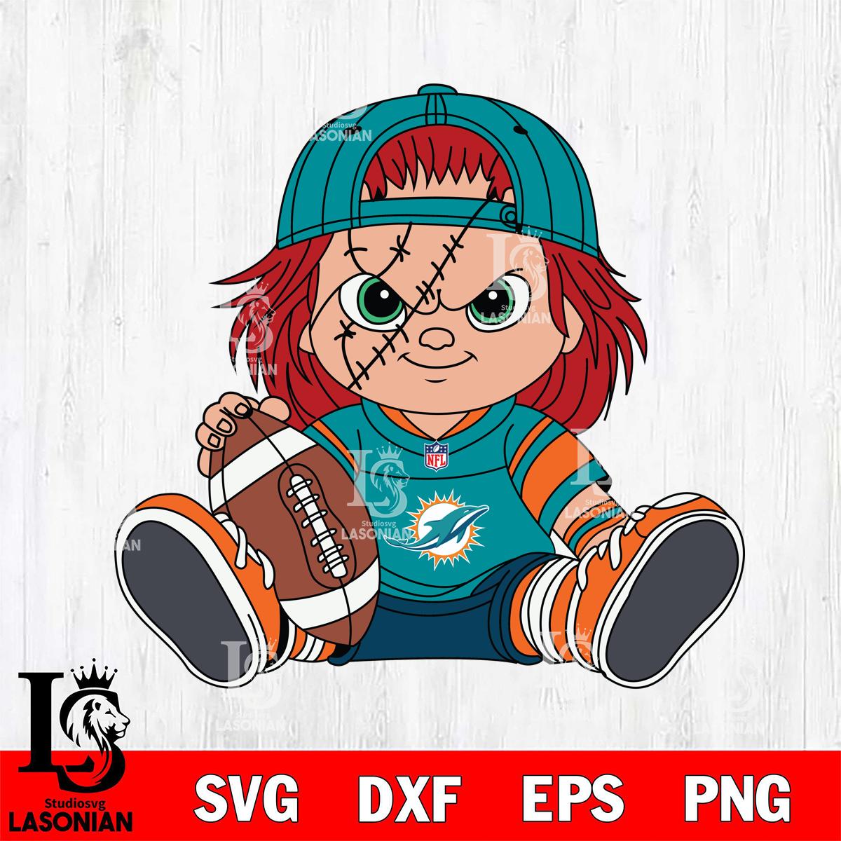 Miami Dolphins Chucky Horror 11 – lasoniansvg