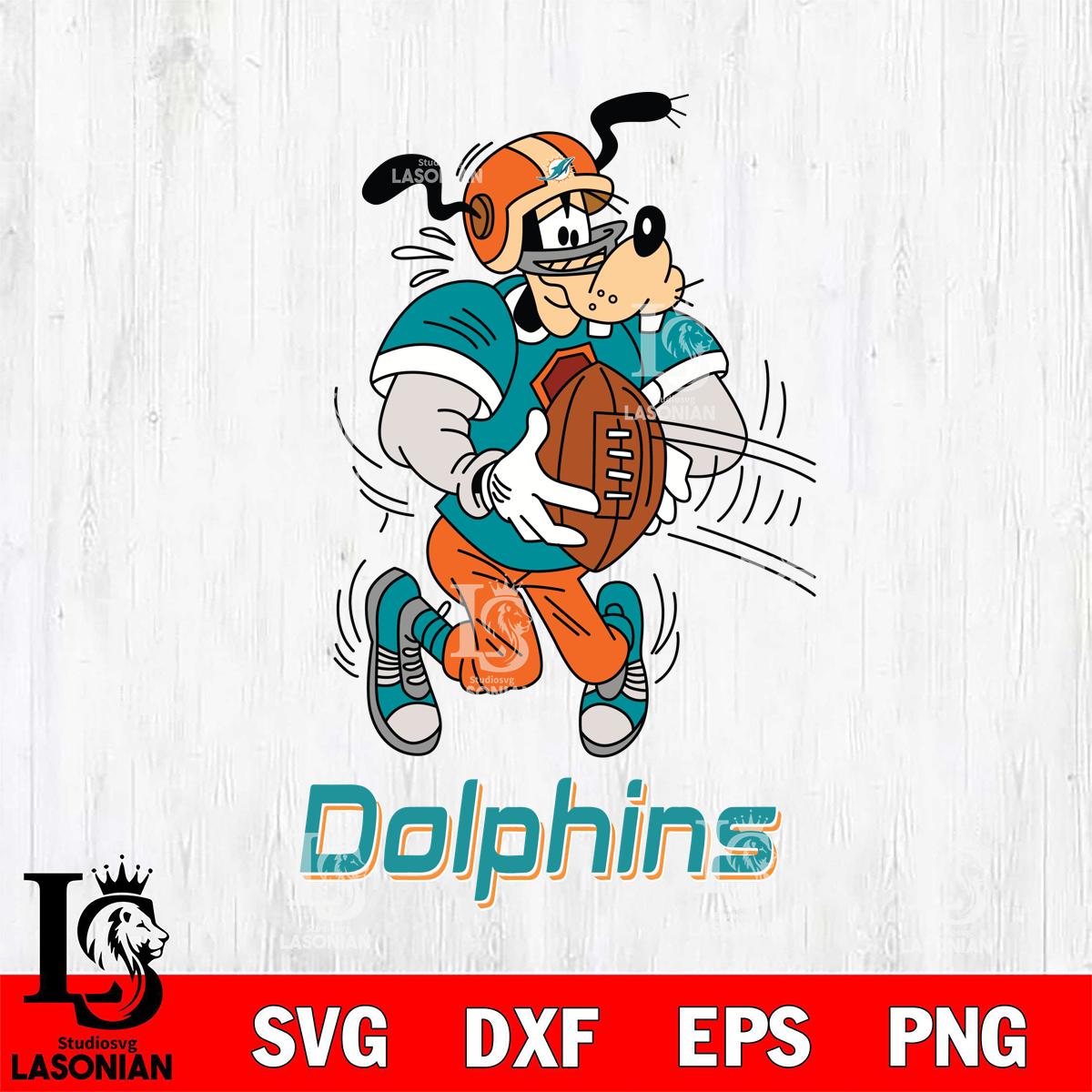 Miami Dolphins Goofy Sport Football – lasoniansvg