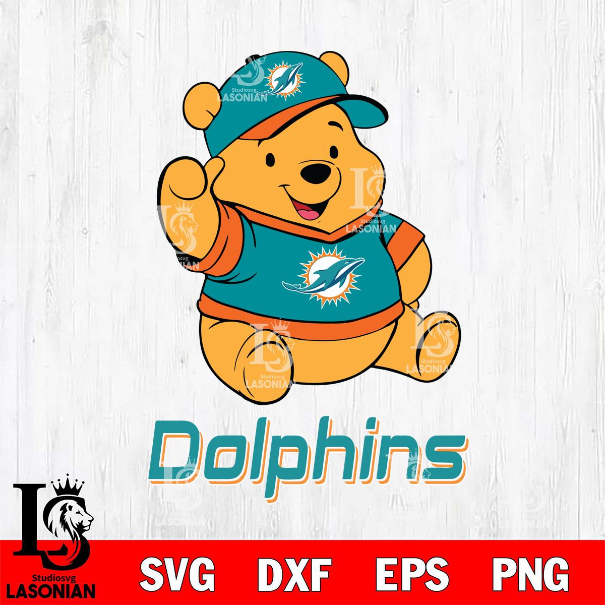 Miami Dolphins Pooh Bear Disney – lasoniansvg