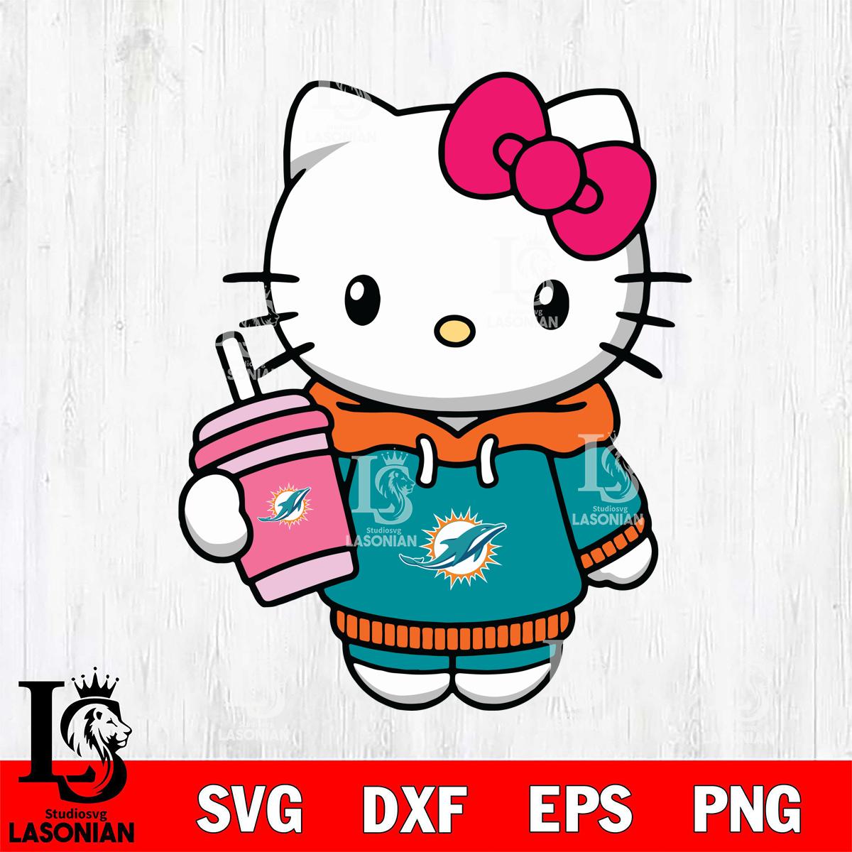 Miami Dolphins Pretty Hello Kitty – lasoniansvg