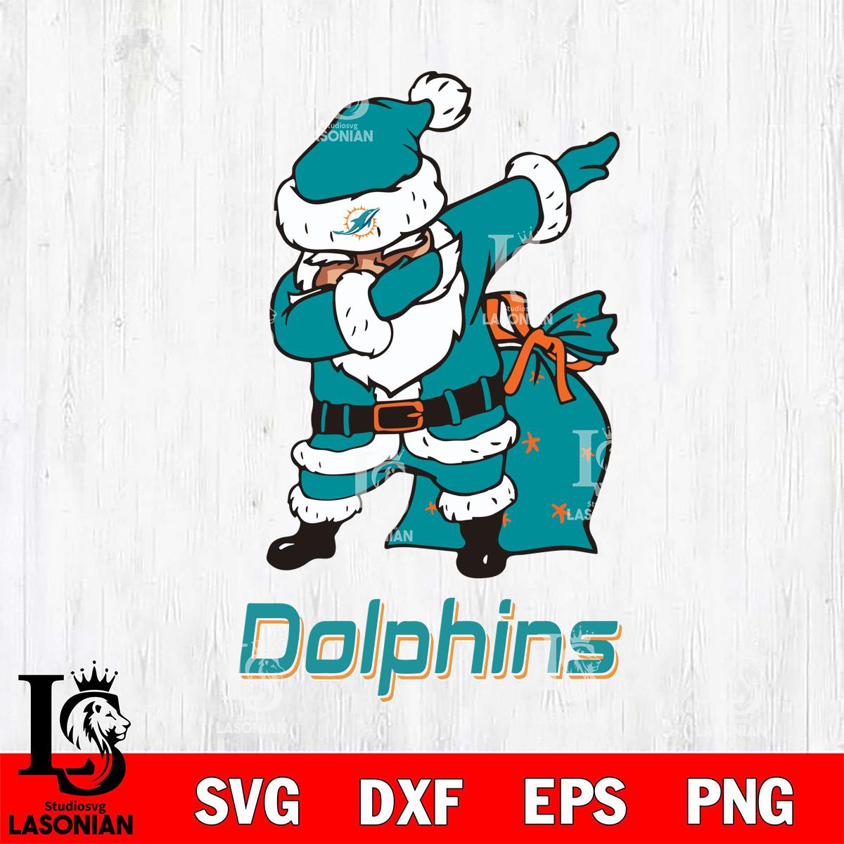 Miami Dolphins Santa Claus Ugly – lasoniansvg