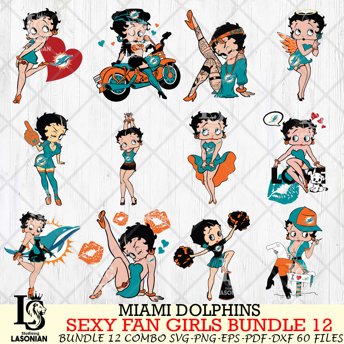 Miami Dolphins Sexy Fan Girls Bundle 12 – lasoniansvg