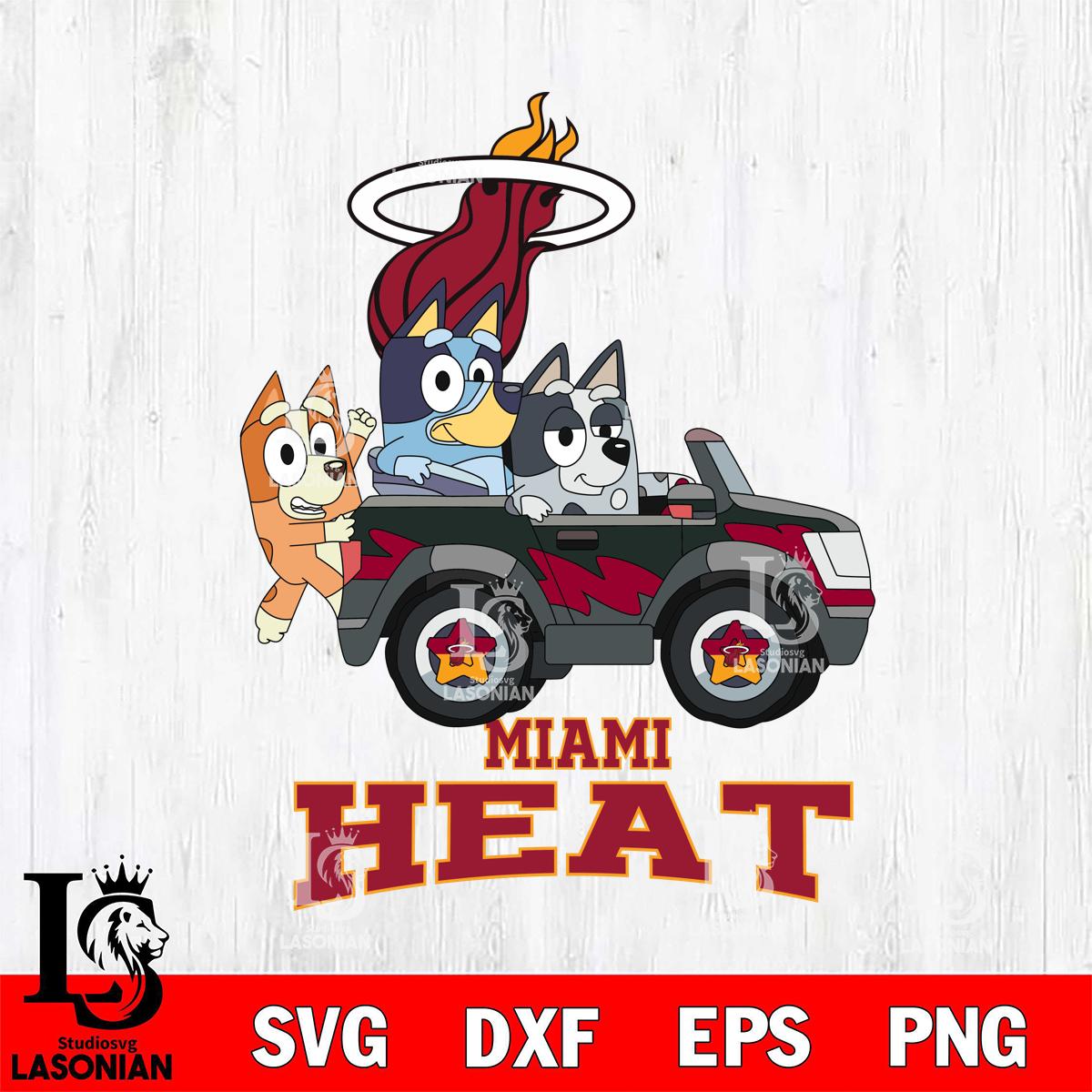 Miami Heat Bluey friends – lasoniansvg