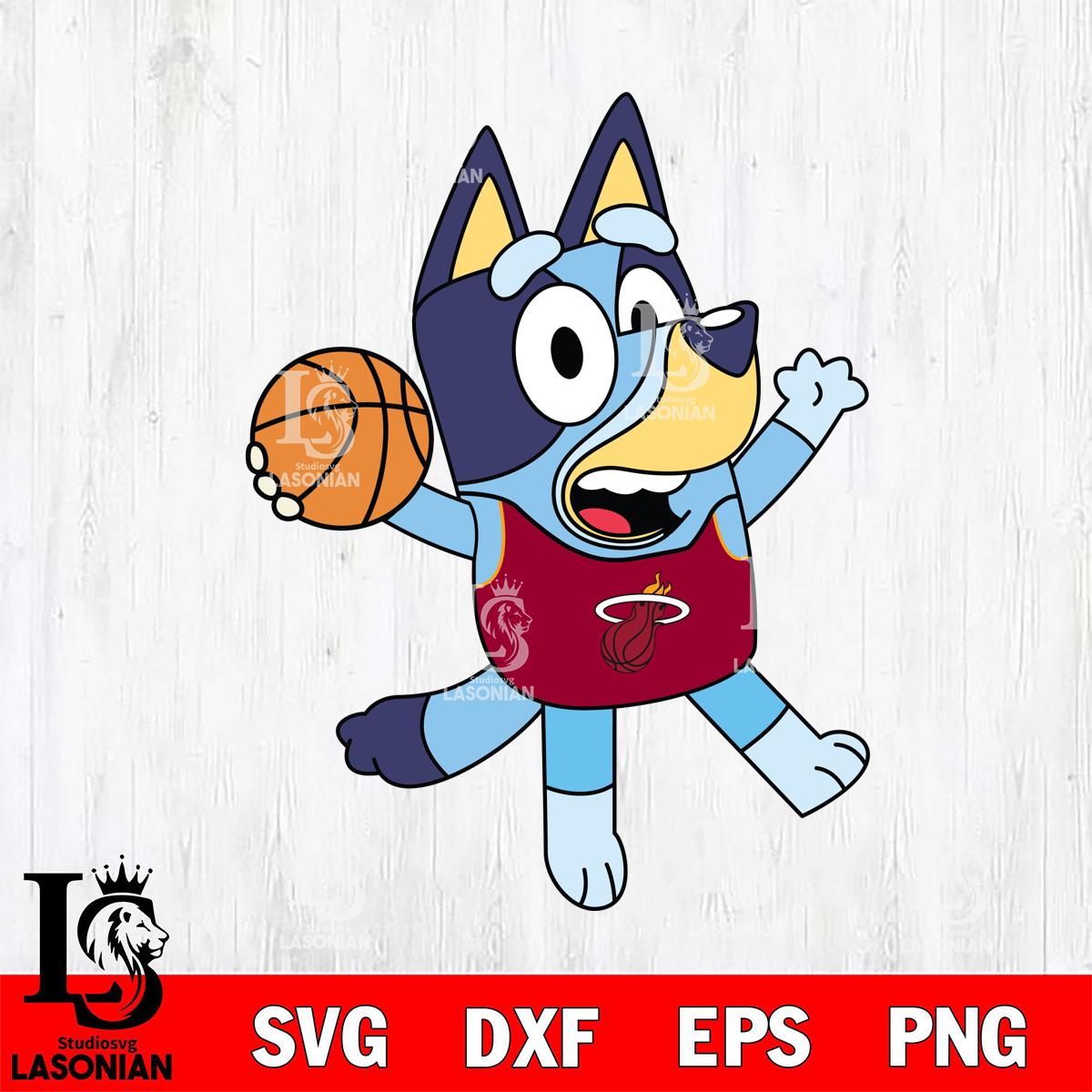 Miami Heat Bluey sport 3 – lasoniansvg