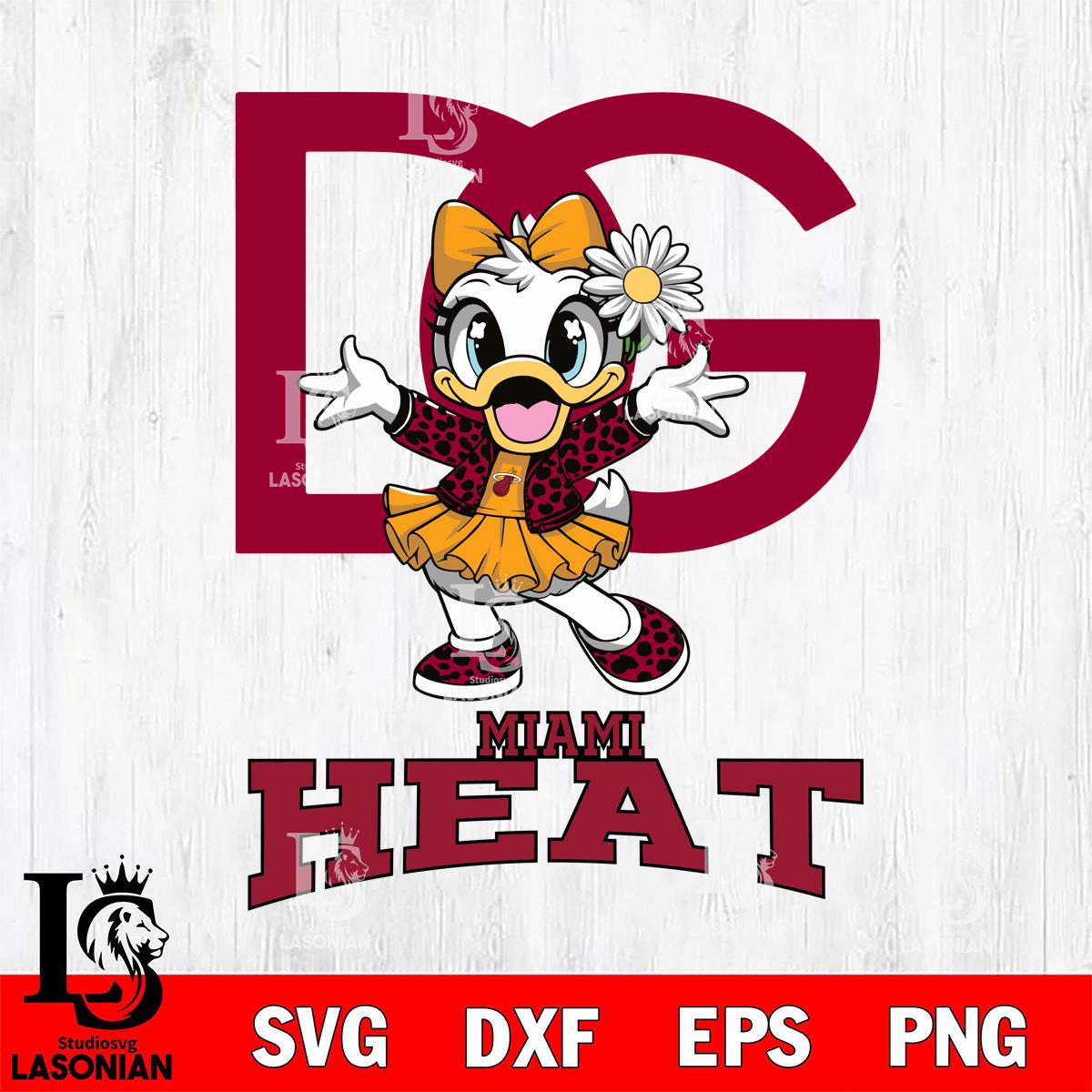 Miami Heat Dolce And Gabbana Daisy Duck Disney – lasoniansvg