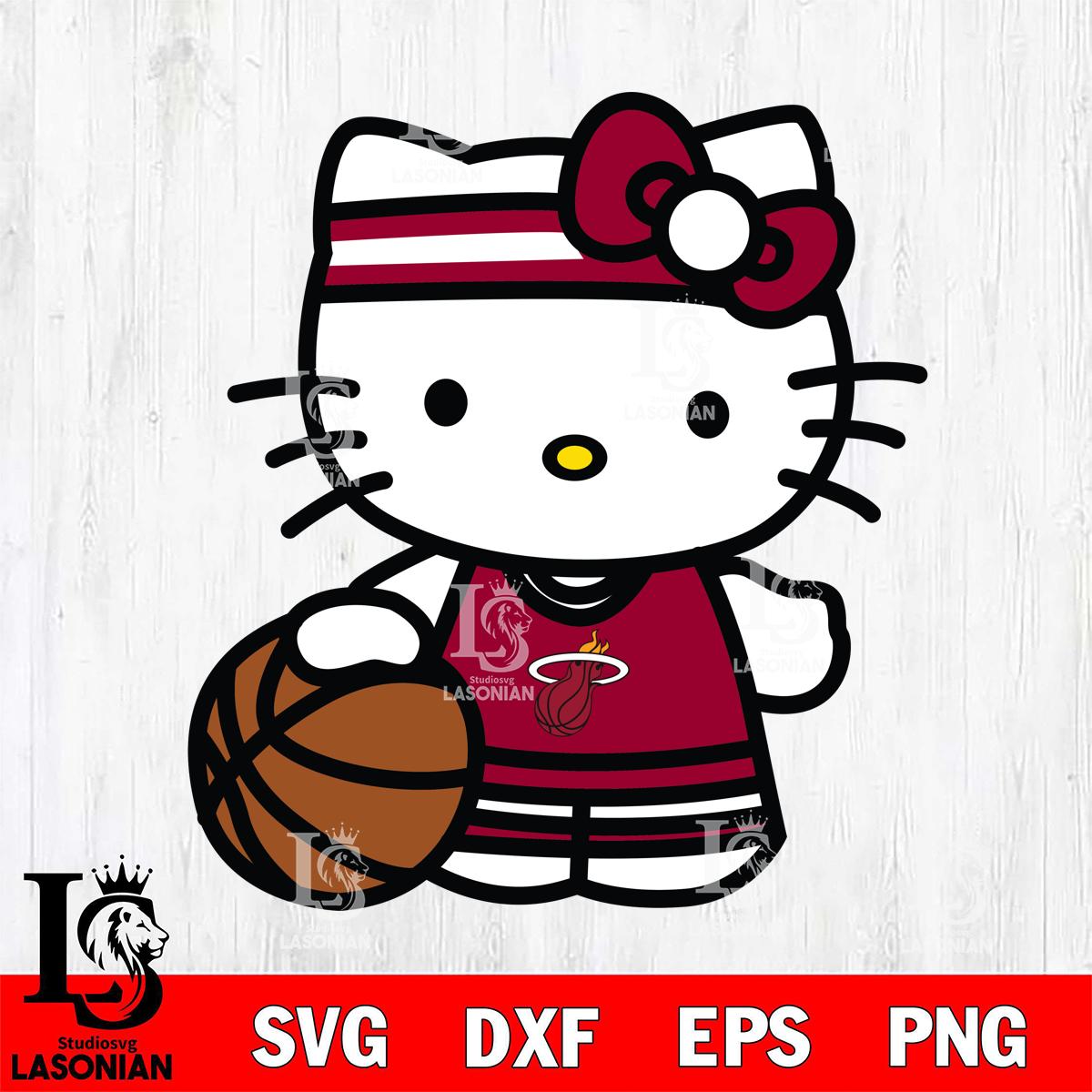 Miami Heat Hello Kitty basketball 3 – lasoniansvg