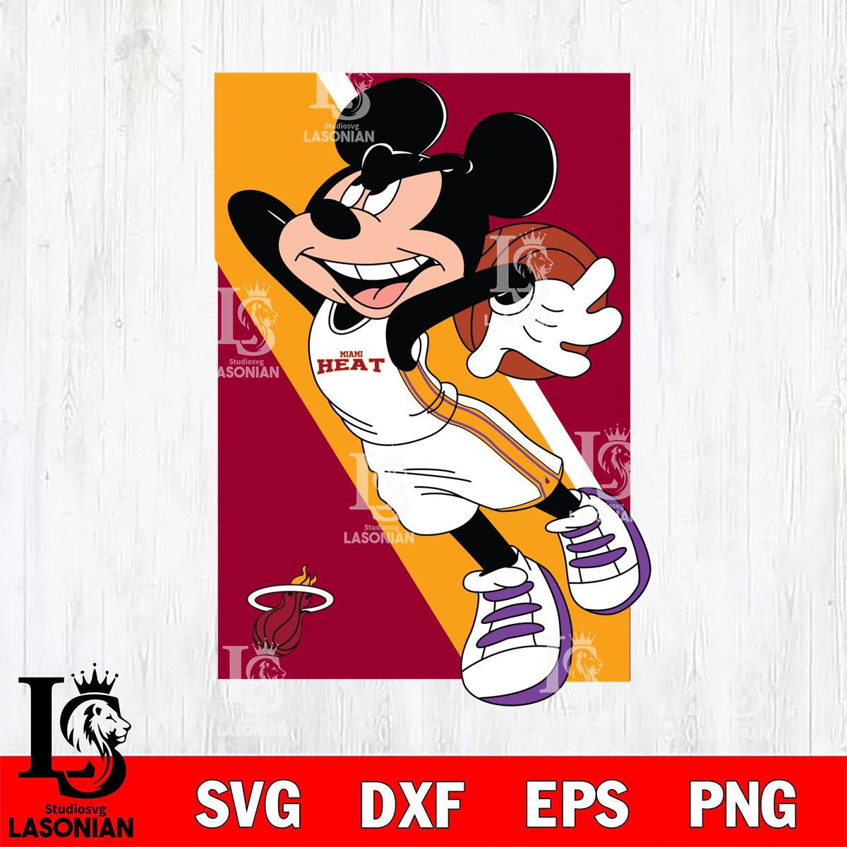Miami Heat Mickey Minne 6 Nba – lasoniansvg