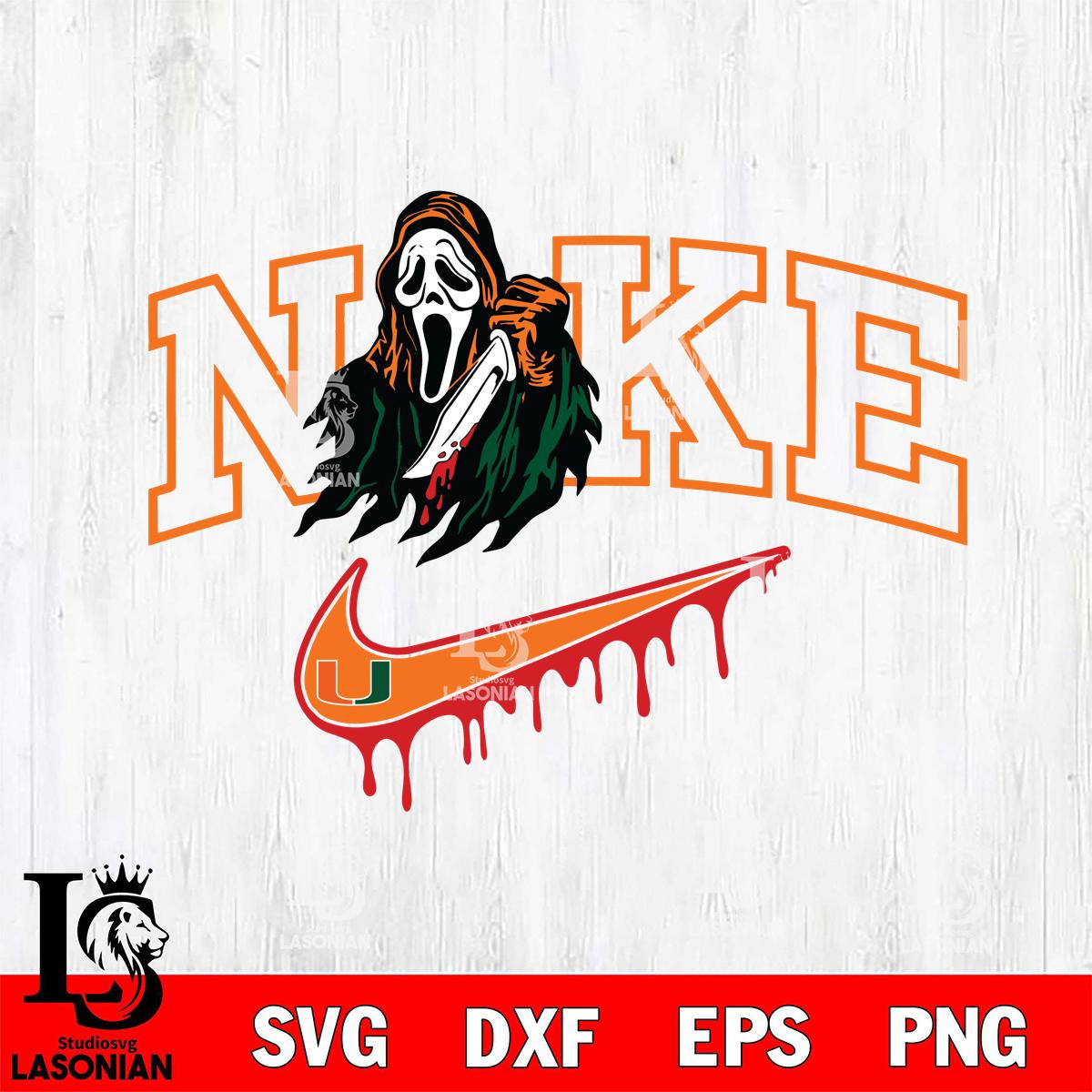 Miami Hurricanes Ghostface Nike – lasoniansvg