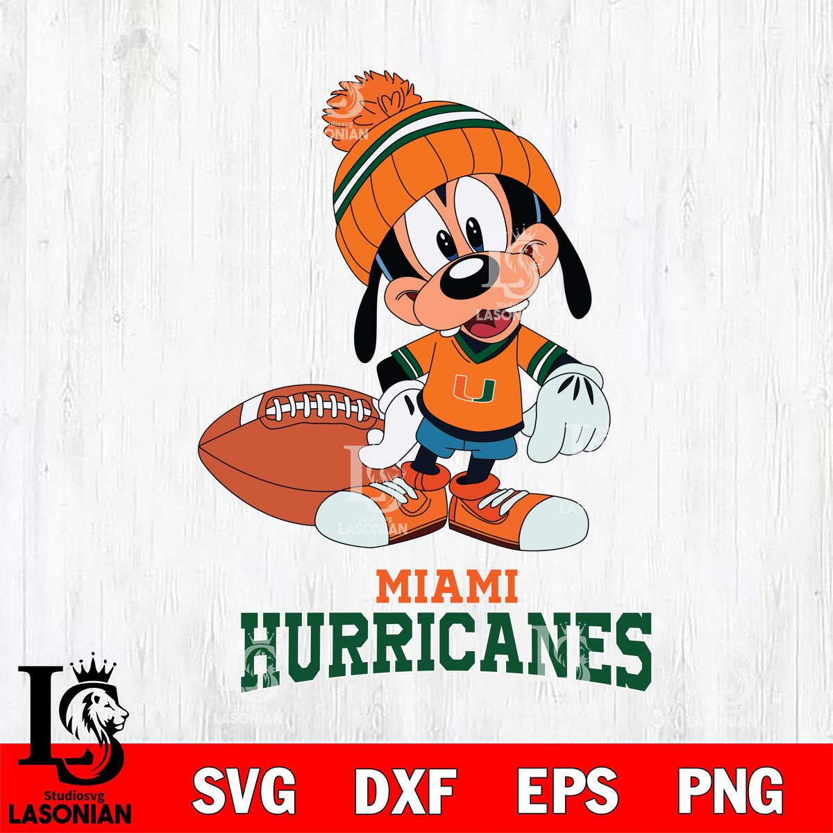 Miami Hurricanes Goofy Football – lasoniansvg