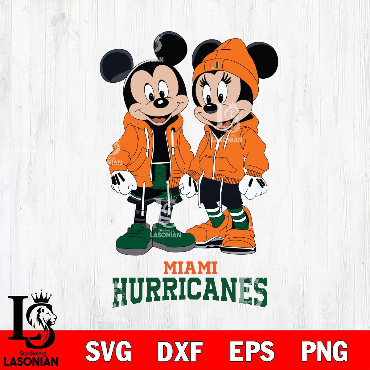 Miami Hurricanes Mickey Minnie Mouse Rugby – lasoniansvg