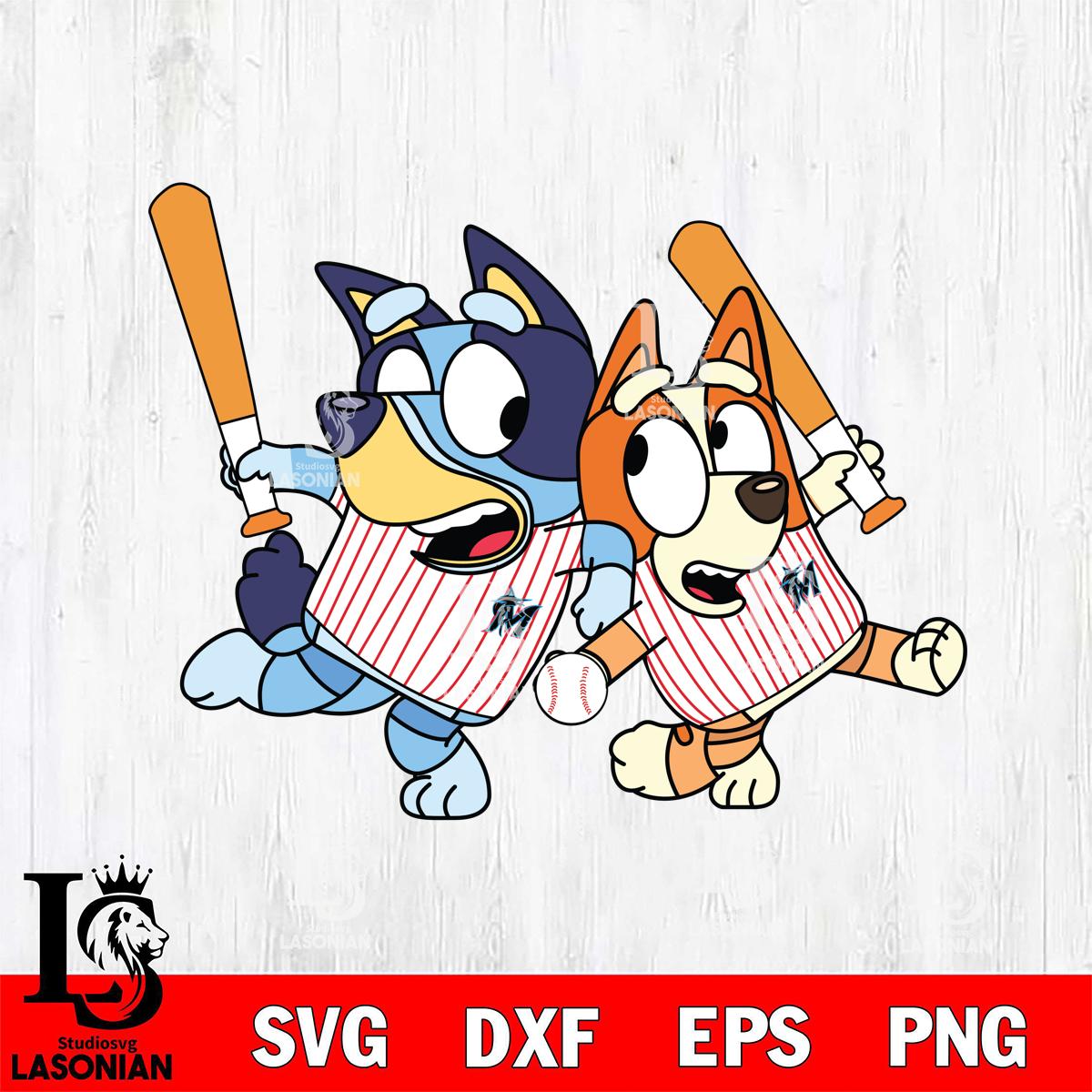 Miami Marlins Bluey 2 – lasoniansvg