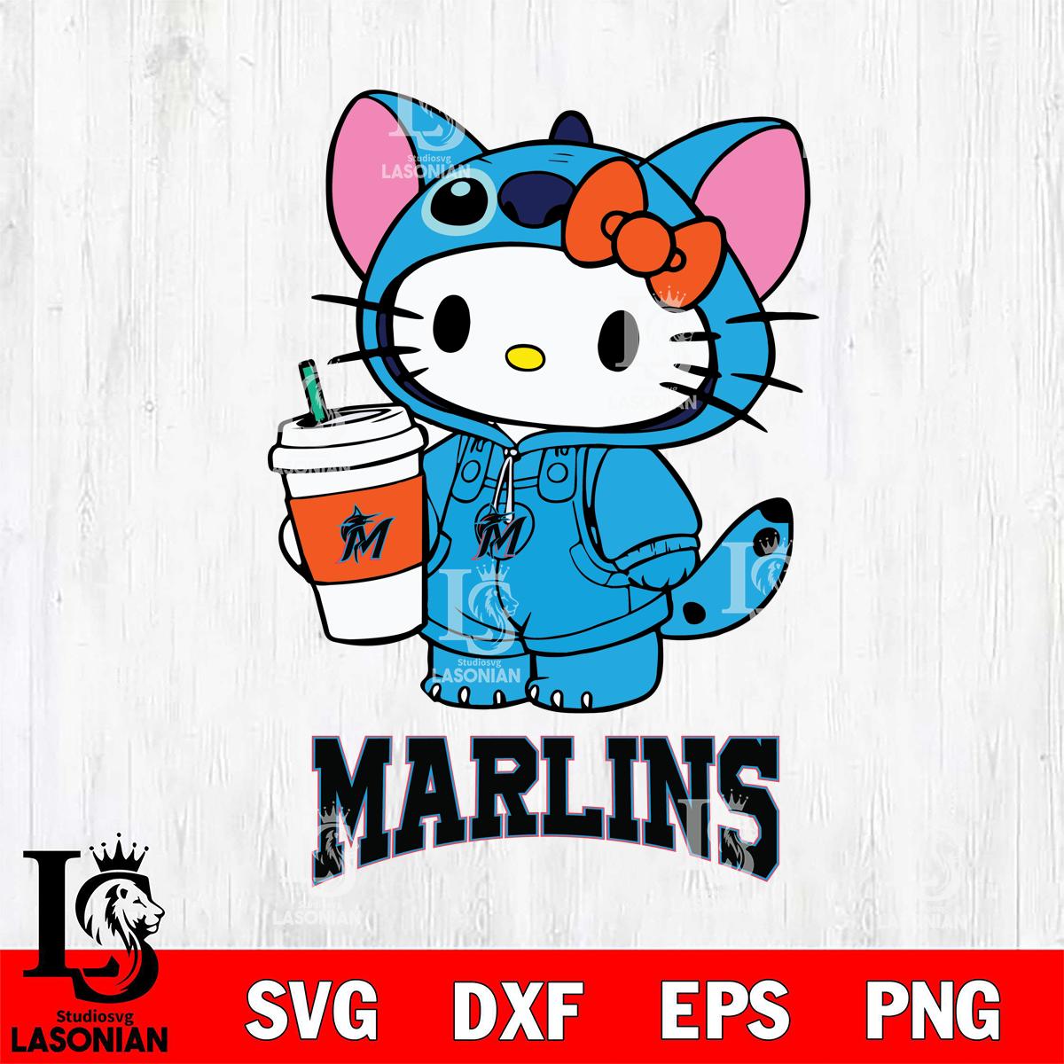 Miami Marlins Hello Kitty Stitch – lasoniansvg