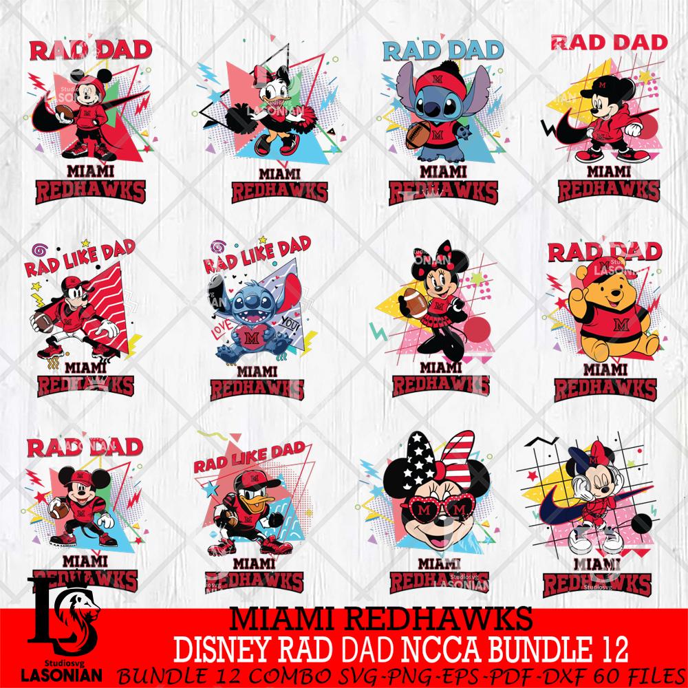 Miami RedHawks Disney Rad Dad NCAA Bundle 12 – lasoniansvg