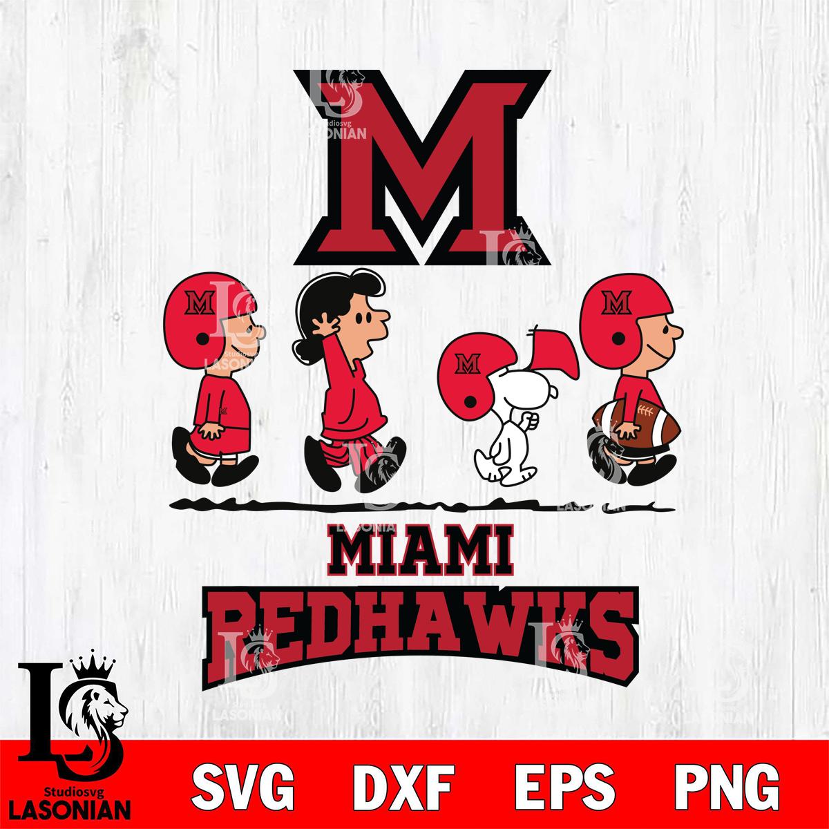 Miami RedHawks Snoopy Sport 12 – lasoniansvg