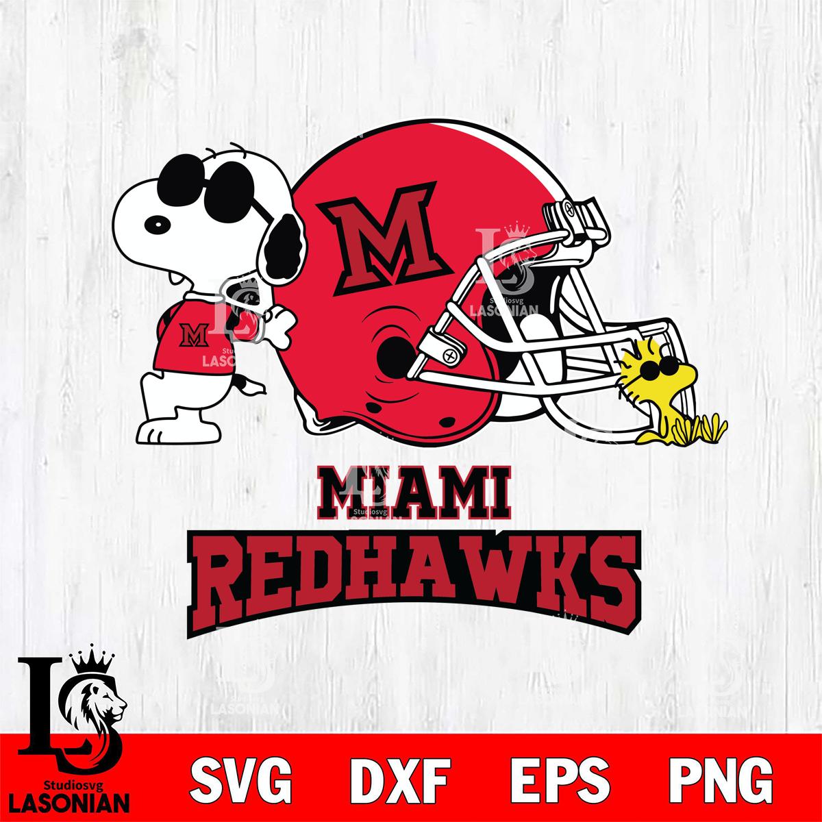 Miami RedHawks Snoopy Sport 2 – lasoniansvg