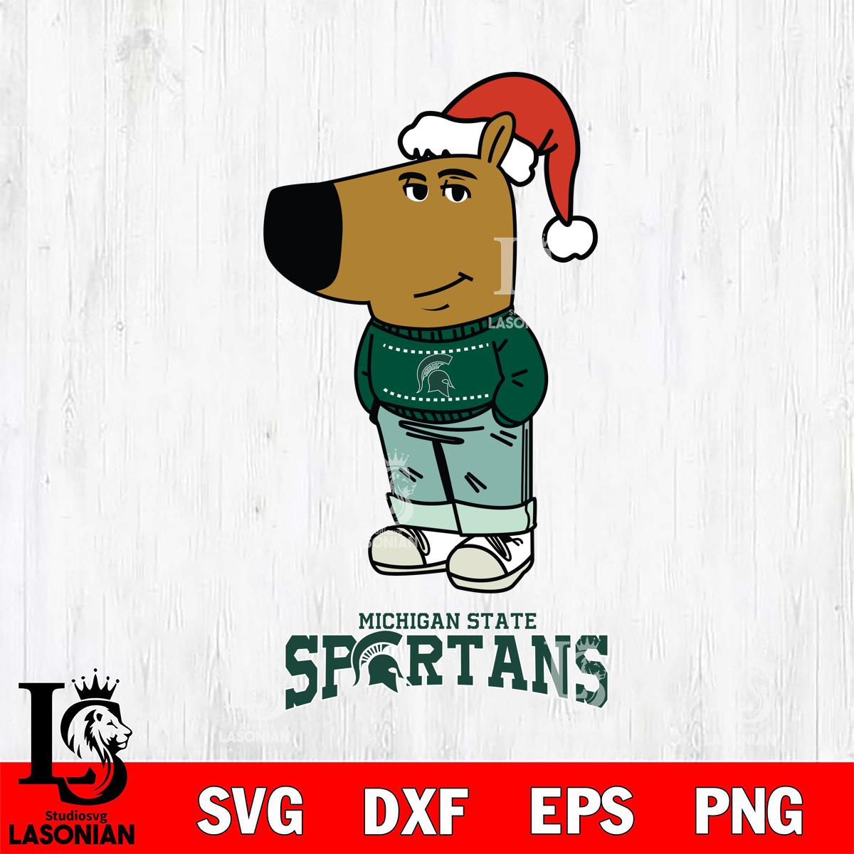 Michigan State Spartans Chill Guy Christmas – lasoniansvg