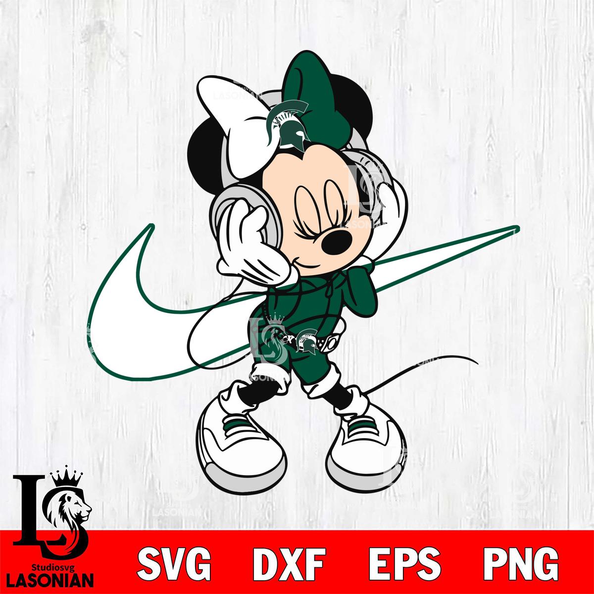 Michigan State Spartans Cute Minnie Mouse Dancing – lasoniansvg