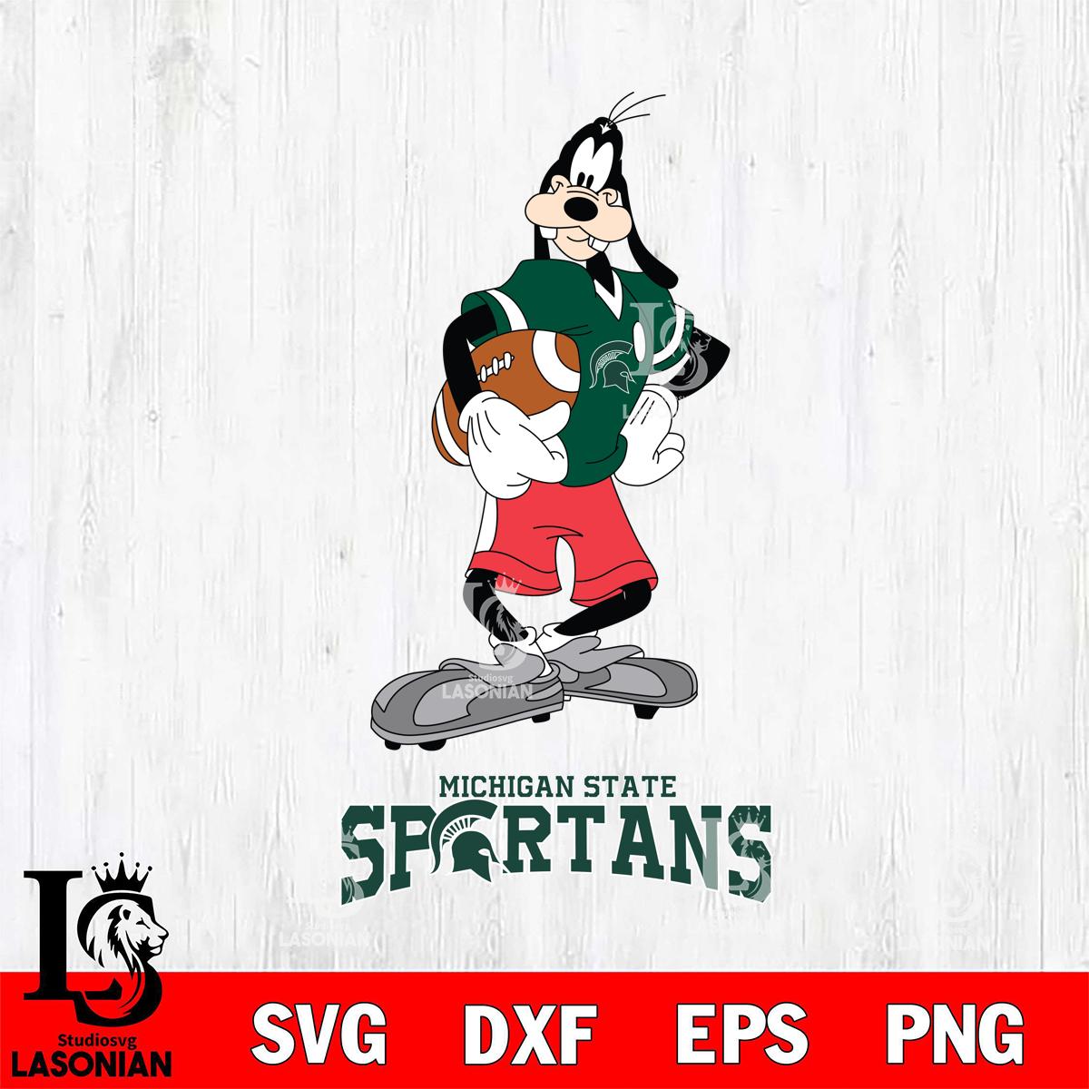Michigan State Spartans Goofy Player – lasoniansvg