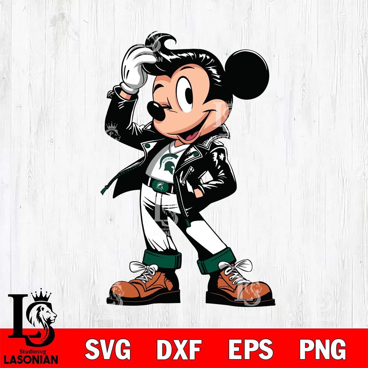 Michigan State Spartans Handsome Mickey Mouse – lasoniansvg