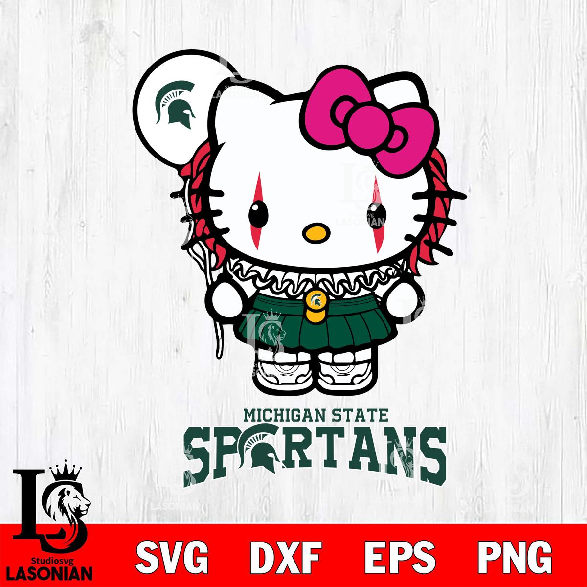 Michigan State Spartans Hello Kitty Horror 7 – lasoniansvg