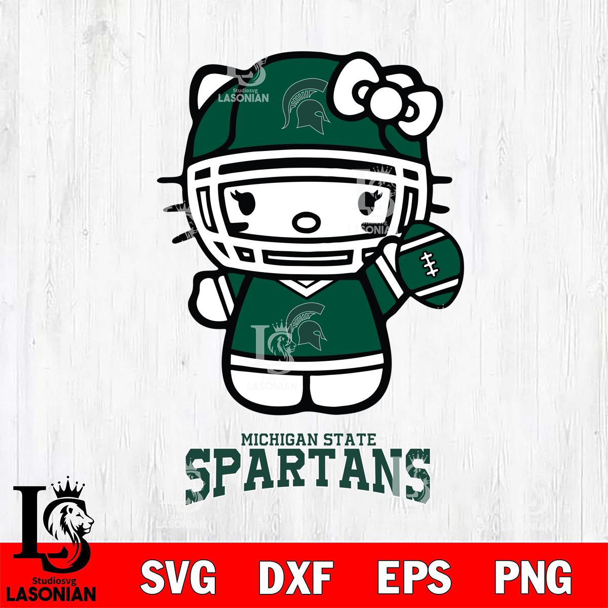 Michigan State Spartans Hello Kitty NCAA 1 – lasoniansvg