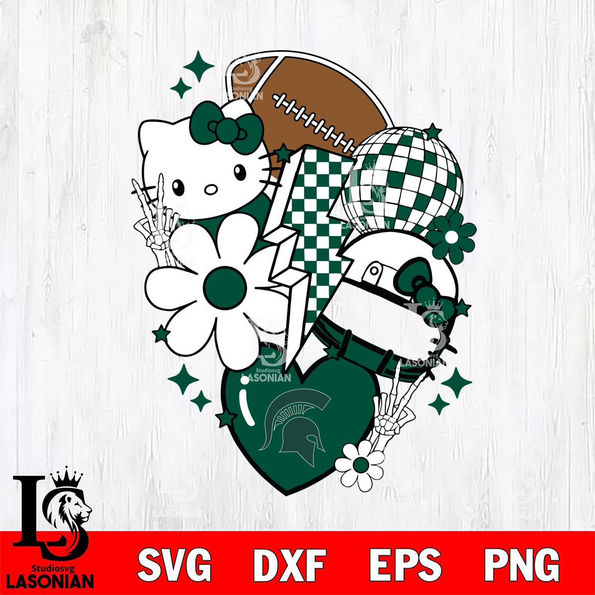 Michigan State Spartans Hello Kitty NCAA 2 – lasoniansvg