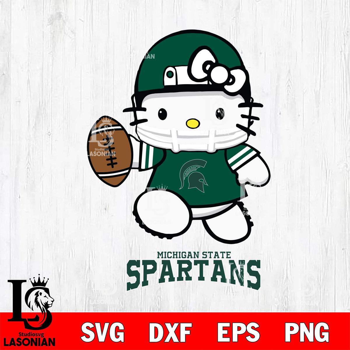 Michigan State Spartans Hello Kitty NCAA 4 – lasoniansvg