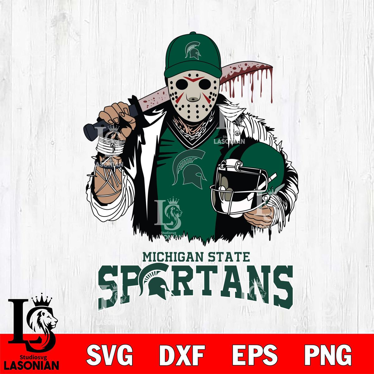 Michigan State Spartans Jason Voorhees 2 – lasoniansvg