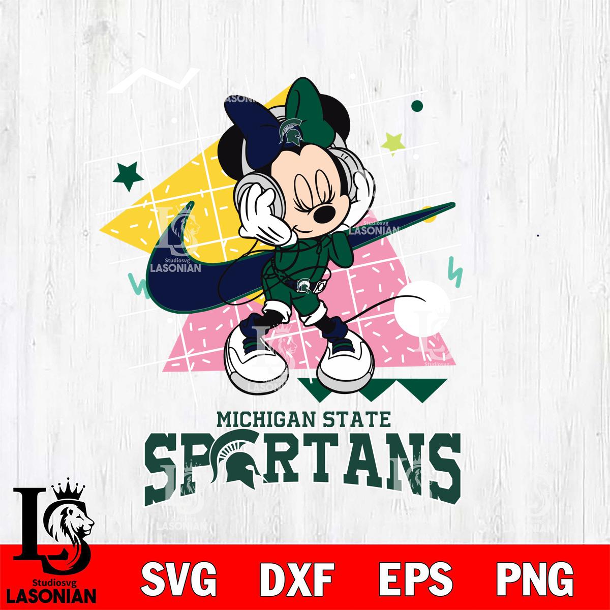 Michigan State Spartans Minnie Mouse Dancing – lasoniansvg