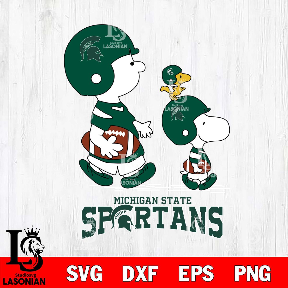 Michigan State Spartans Snoopy Sport – lasoniansvg
