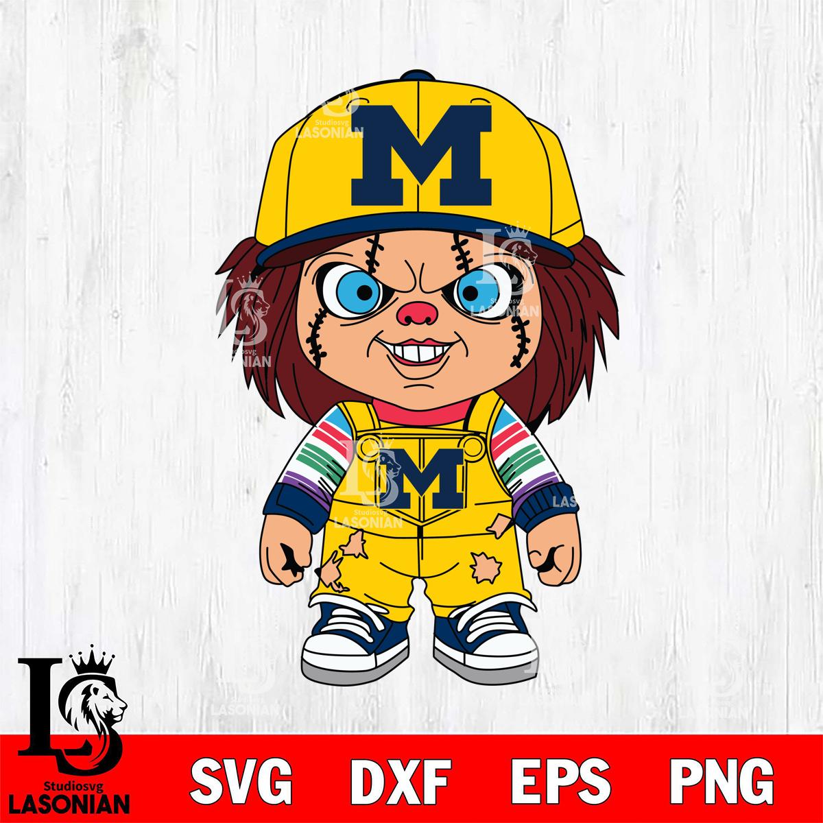 Michigan Wolverines Chucky Football Horror Halloween – lasoniansvg