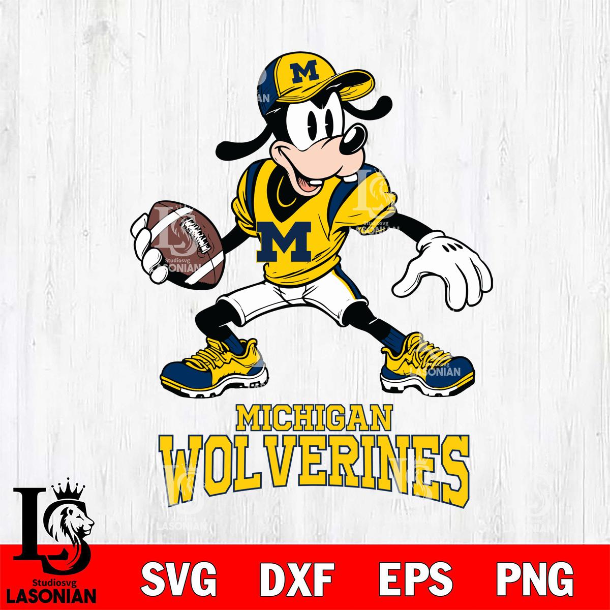 Michigan Wolverines Goofy Disney – lasoniansvg