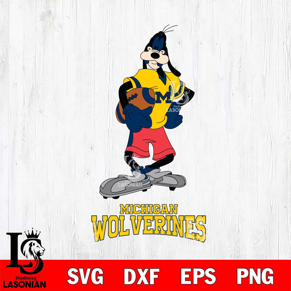 Michigan Wolverines Goofy Player – lasoniansvg