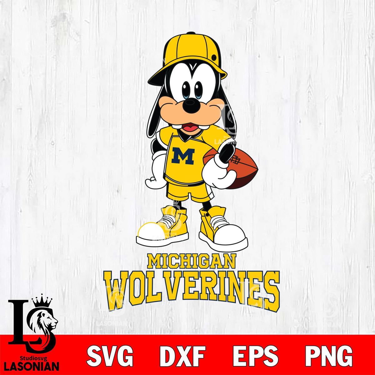 Michigan Wolverines Goofy rugby – lasoniansvg