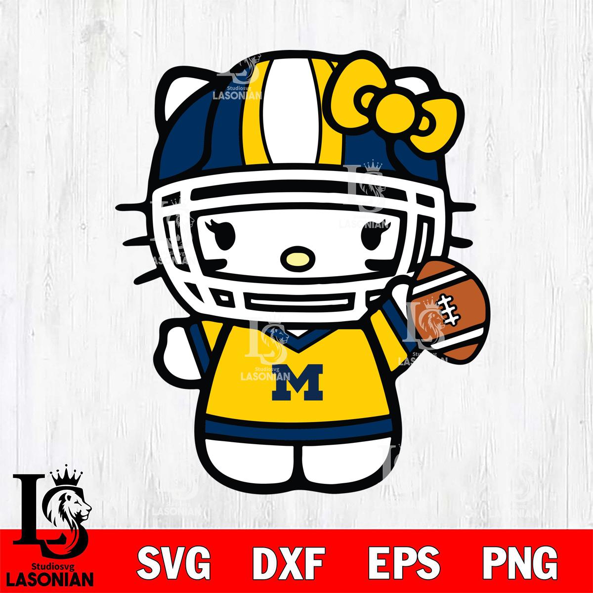 Michigan Wolverines Hello Kitty sport 9 – lasoniansvg