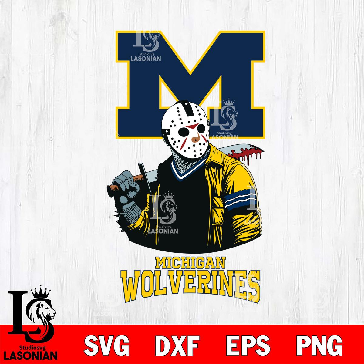 Michigan Wolverines Jason Voorhees 10 – lasoniansvg