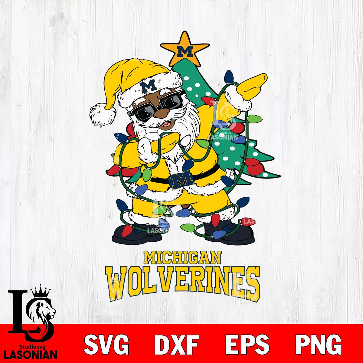 Michigan Wolverines Santa Claus Ugly Christmas – lasoniansvg