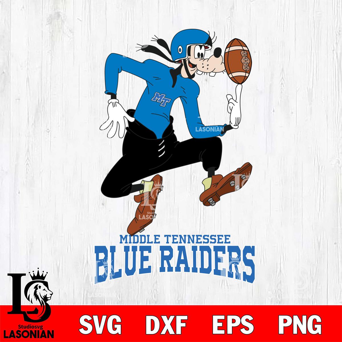 Middle Tennessee Blue Raiders Goofy Circus Football – lasoniansvg