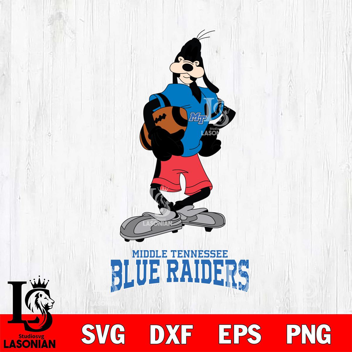 Middle Tennessee Blue Raiders Goofy Player – lasoniansvg