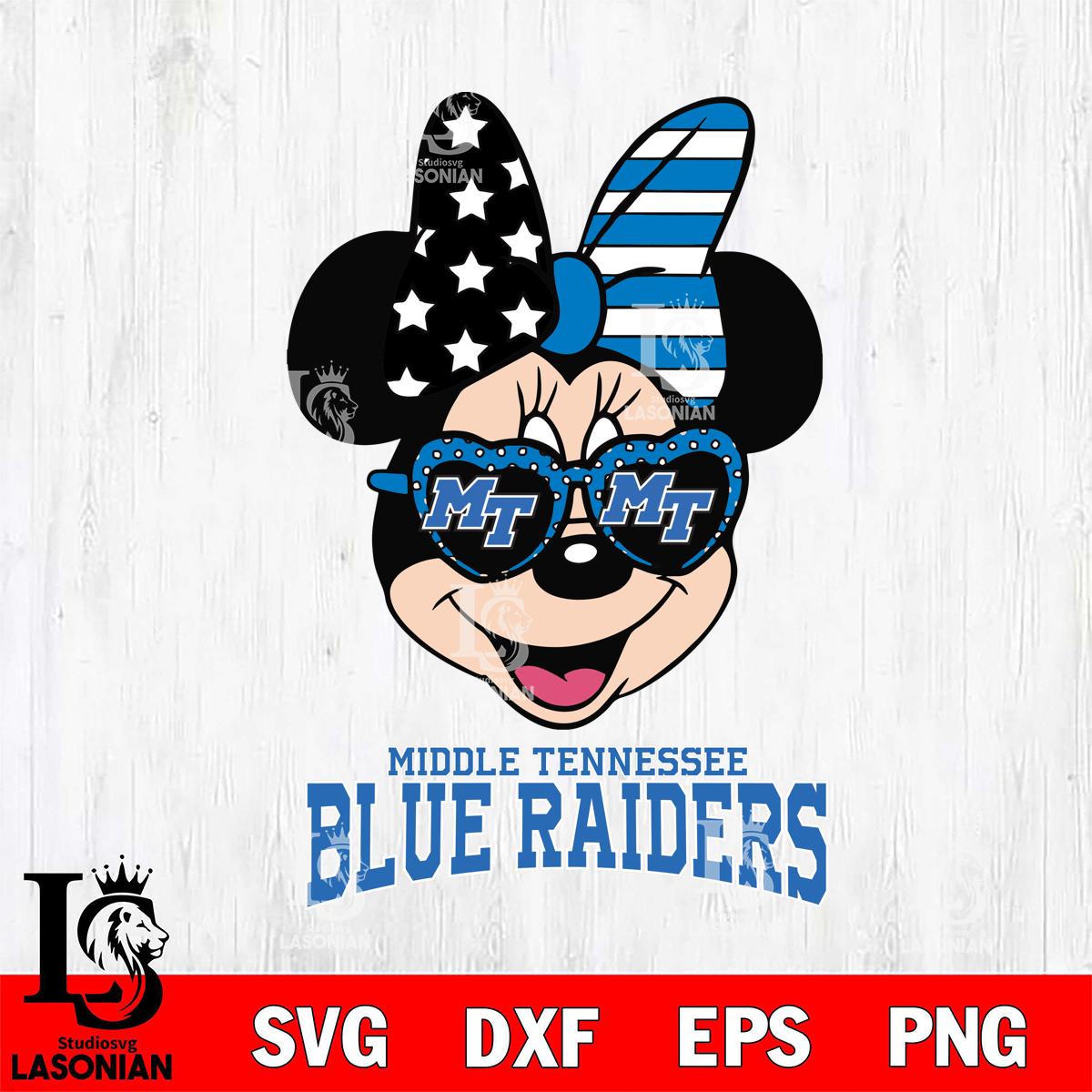 Middle Tennessee Blue Raiders Minnie Mouse Love 2 – lasoniansvg