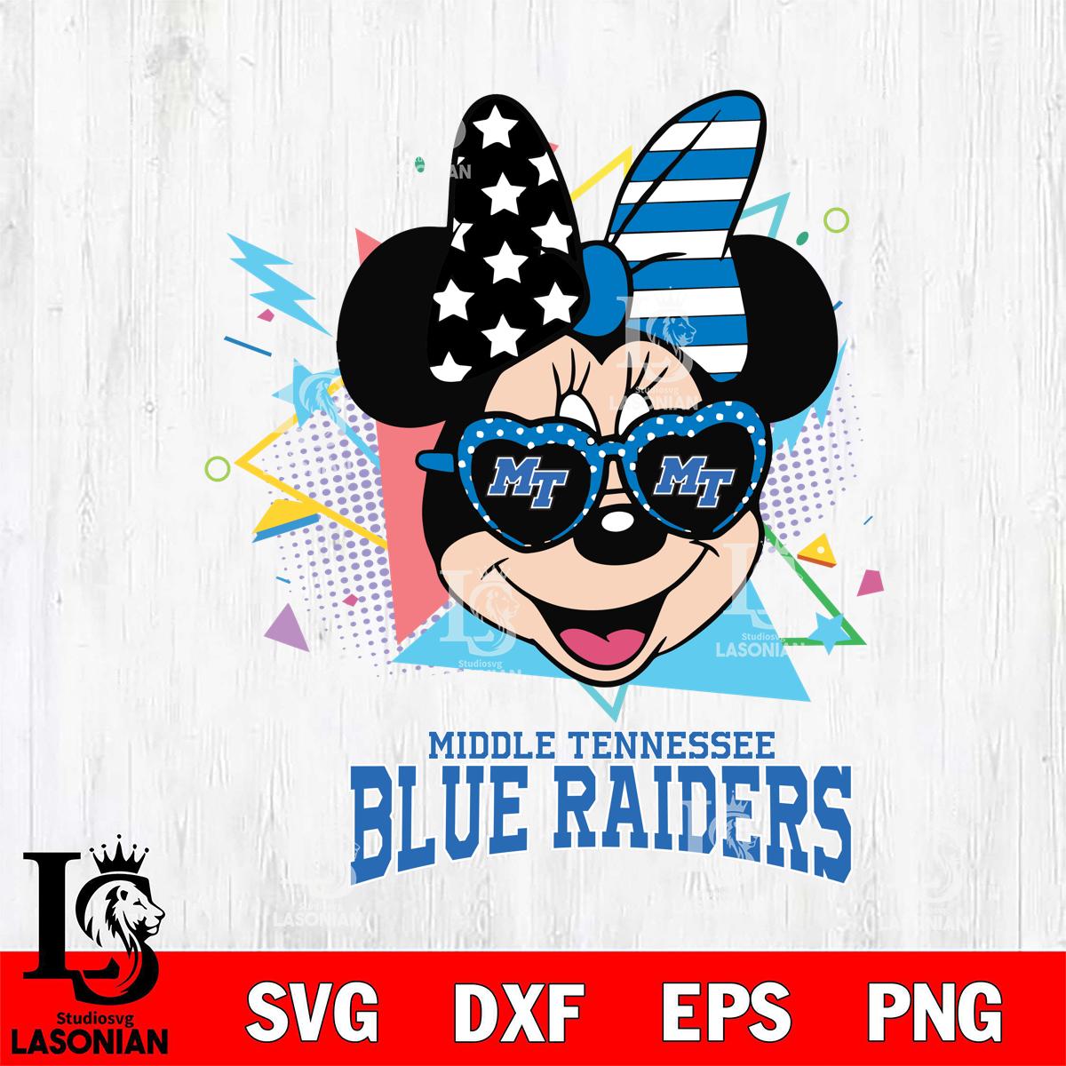 Middle Tennessee Blue Raiders Minnie Mouse Love Sport – lasoniansvg