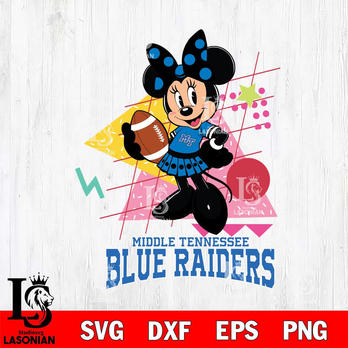 Middle Tennessee Blue Raiders Minnie Mouse Sport – lasoniansvg