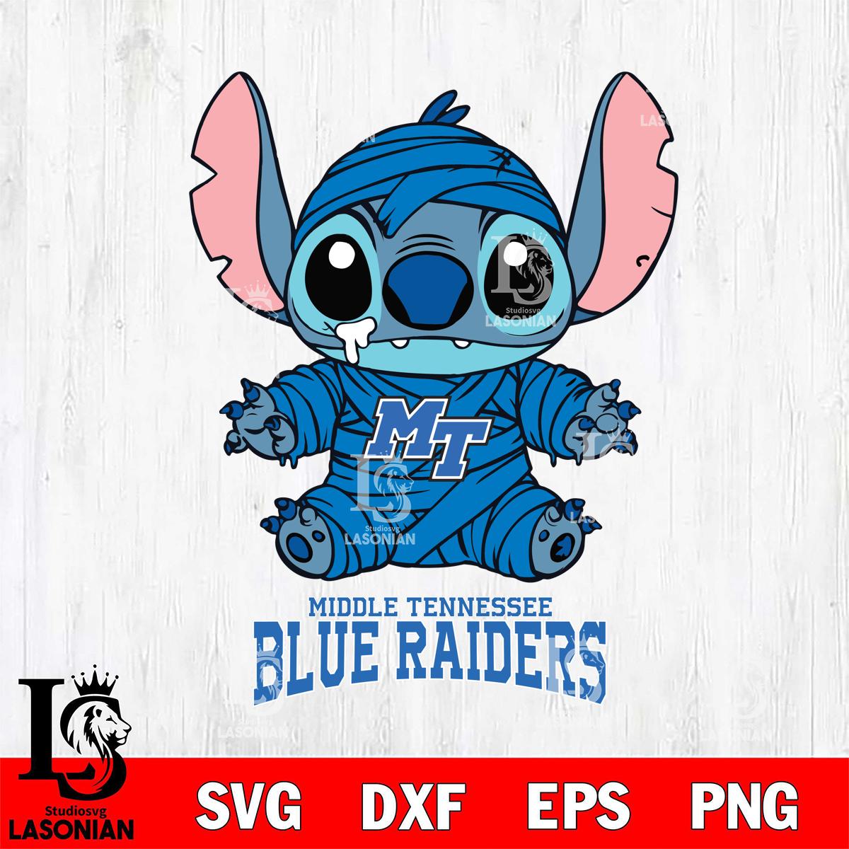 Middle Tennessee Blue Raiders Stitch Mummy – lasoniansvg