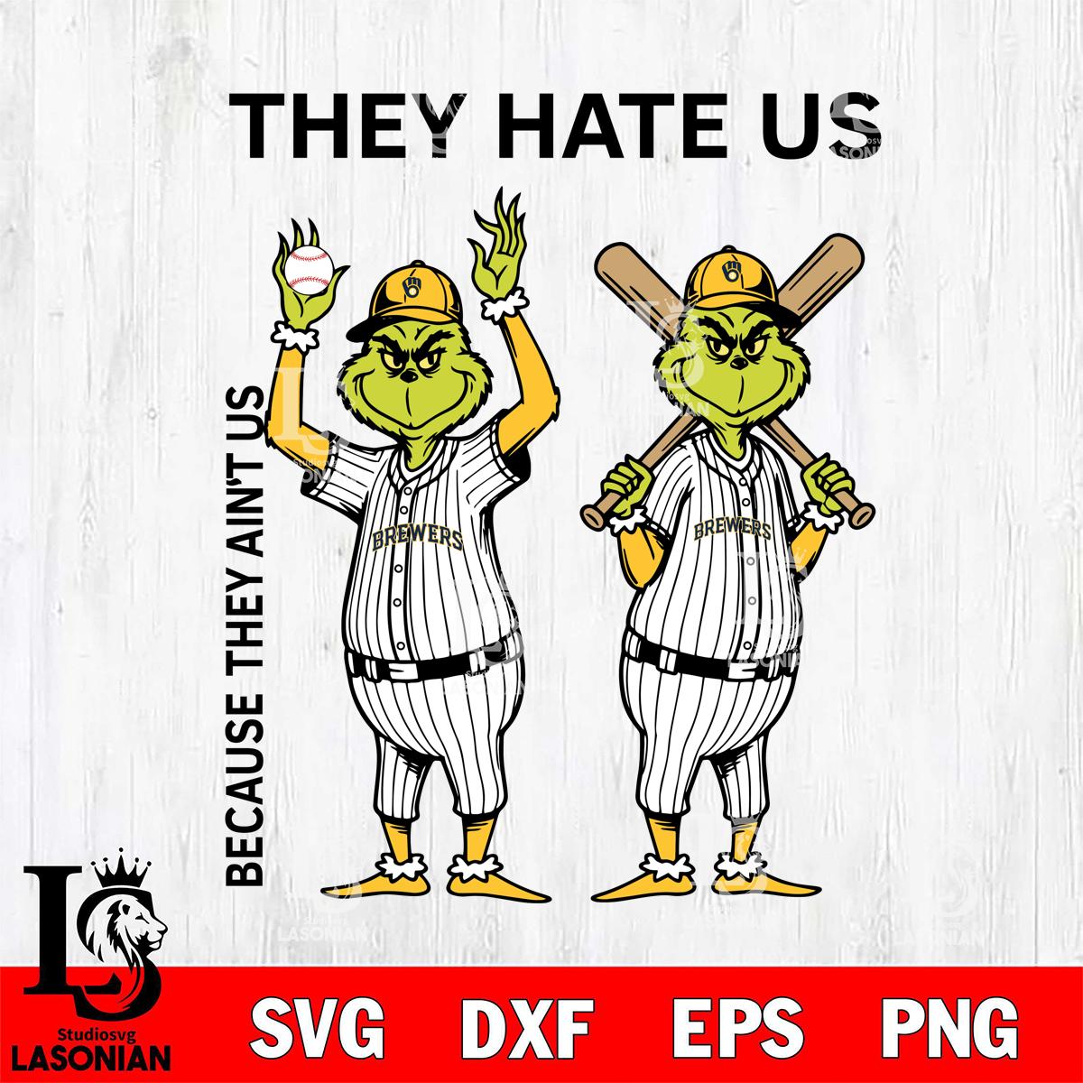 Milwaukee Brewers 2 Grinch baseball player – lasoniansvg