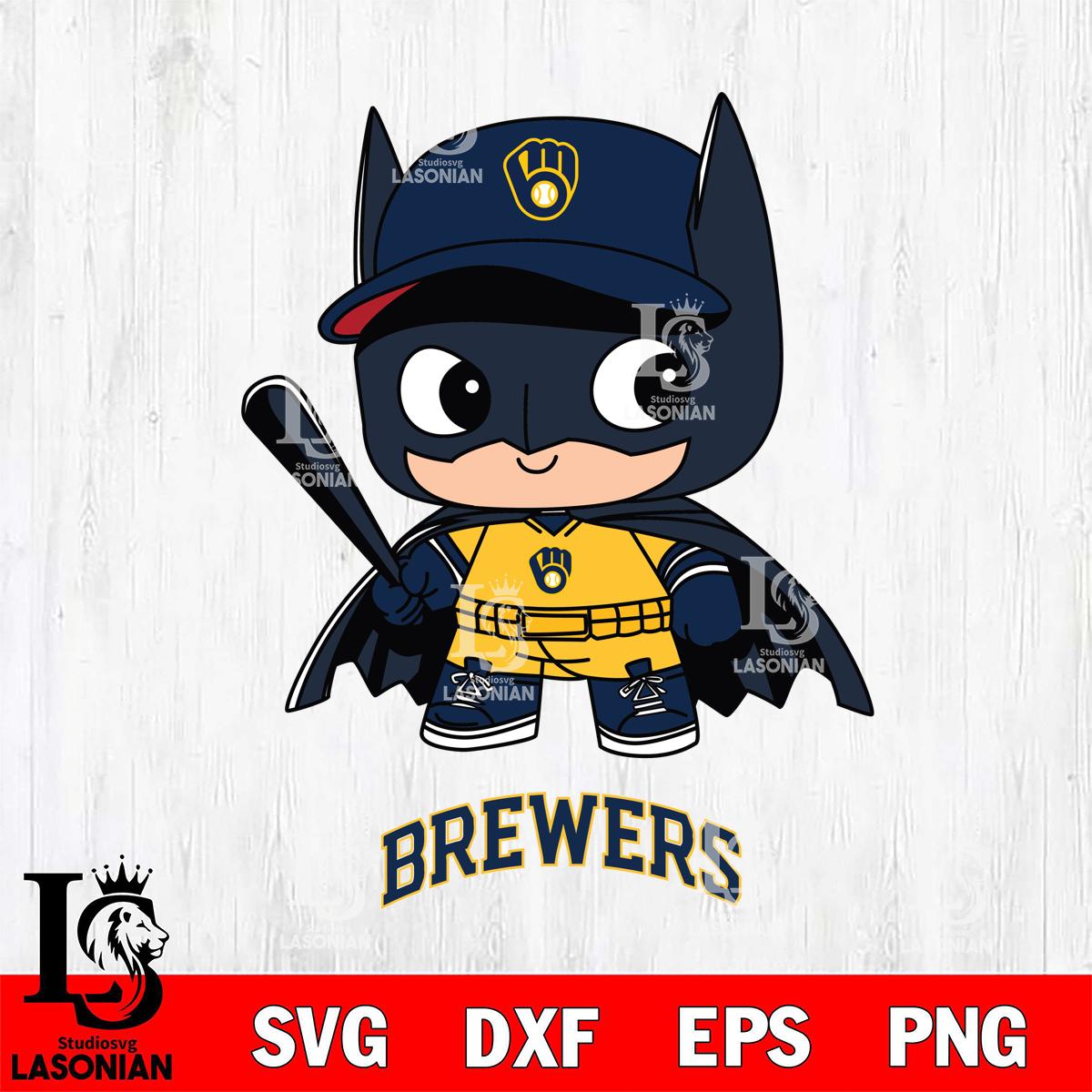 Milwaukee Brewers Cute Batman MLB – lasoniansvg