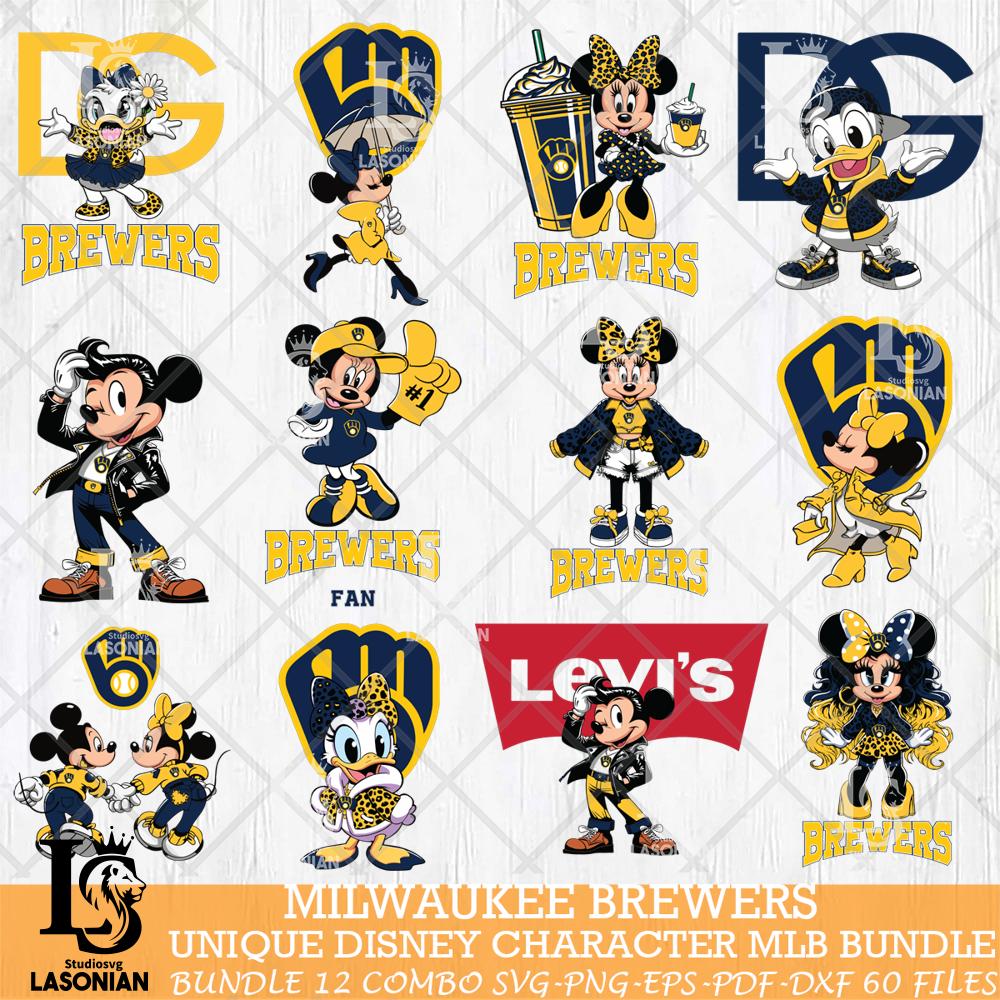 Milwaukee Brewers Disney character MLB Bundle 12 – lasoniansvg