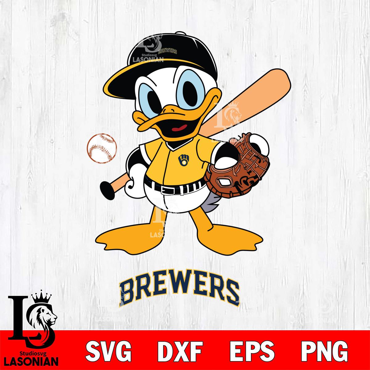 Milwaukee Brewers Donald Duck Baseball – lasoniansvg