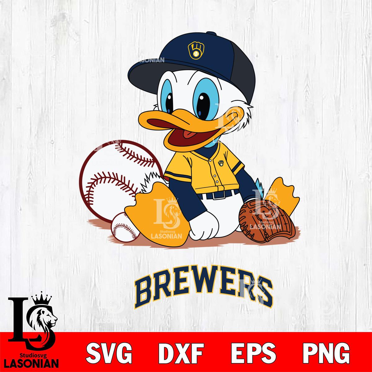 Milwaukee Brewers Donald Duck Baseball Sport – lasoniansvg