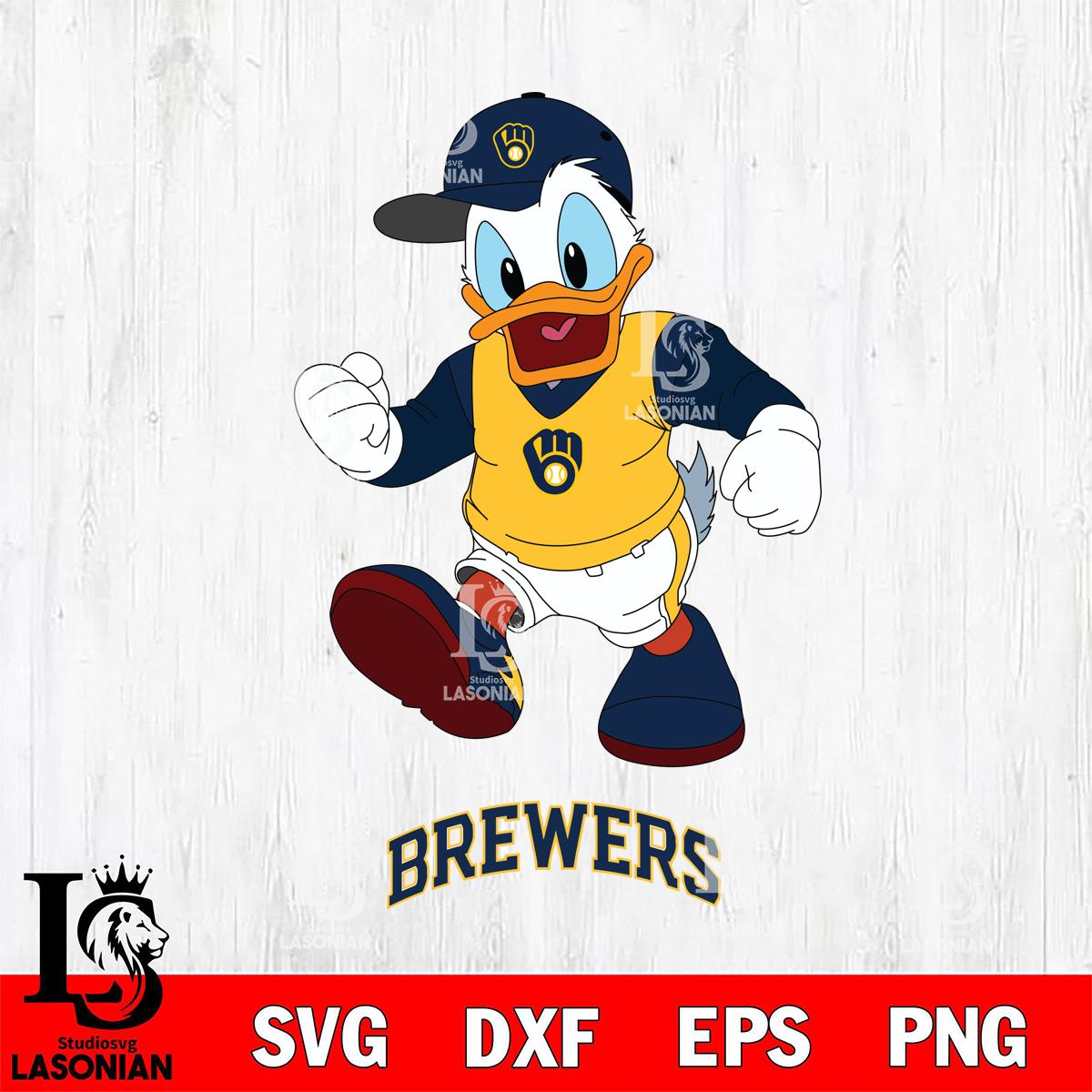 Milwaukee Brewers Donald Duck Baseball walk – lasoniansvg