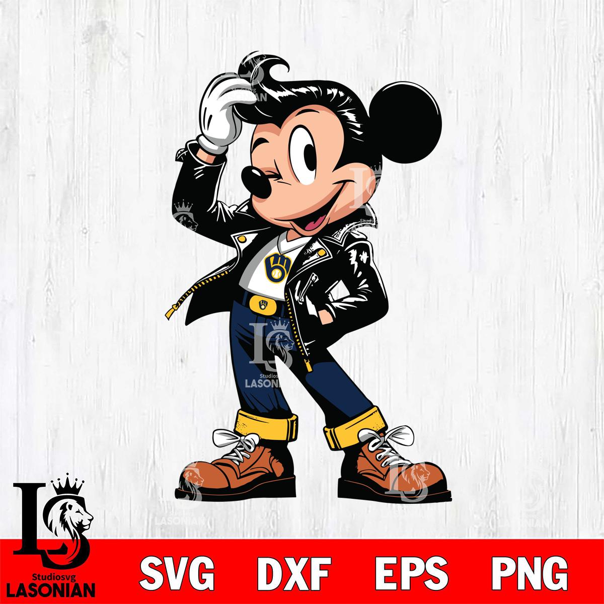 Milwaukee Brewers Handsome Mickey Mouse – lasoniansvg